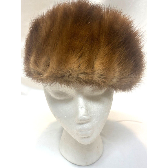 Eaton’s Import Salon | Accessories | Vintage Mink Fur Beret Pillbox Hat ...